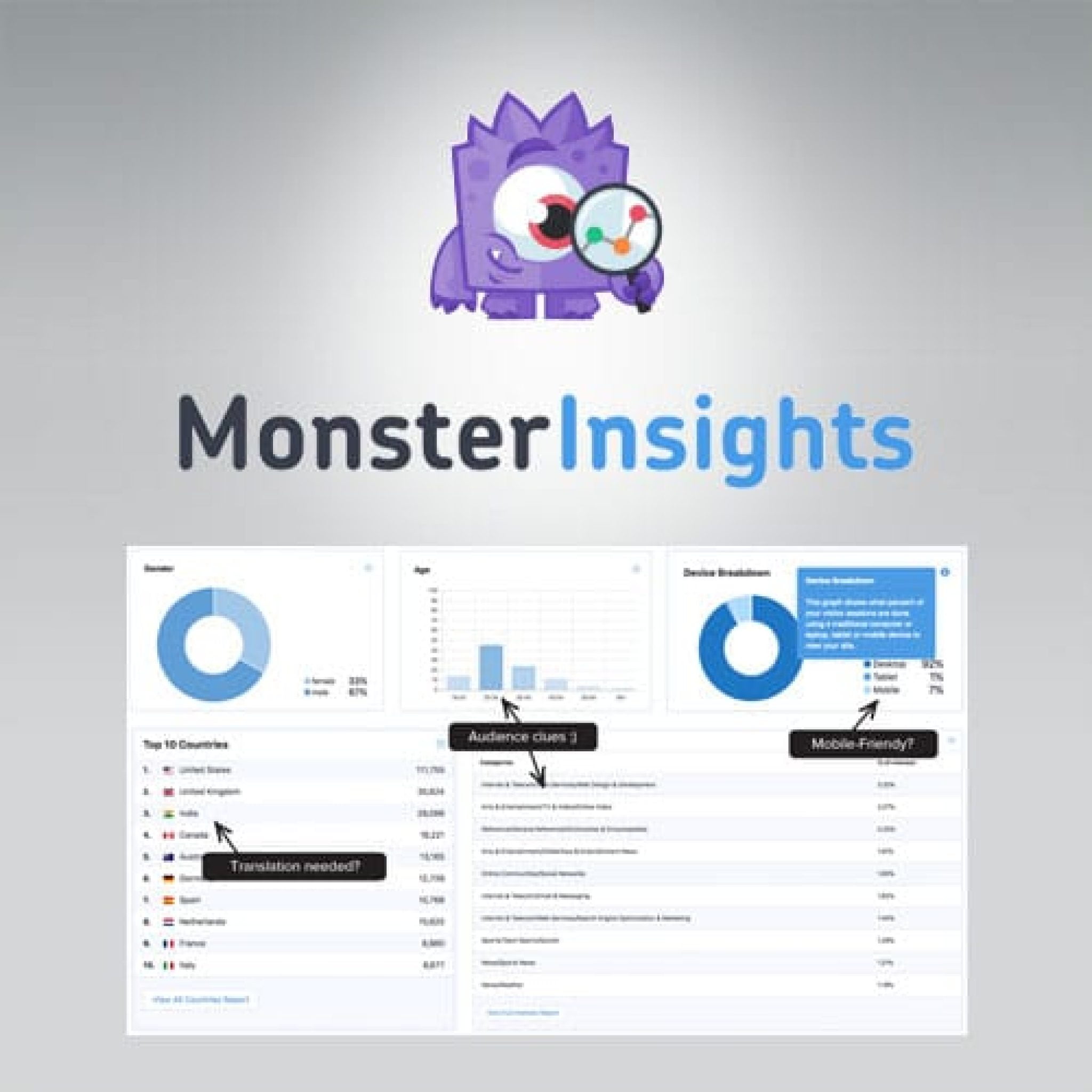 MonsterInsights Pro Google Analytics Premium - Theme Plugin WordPres 77K